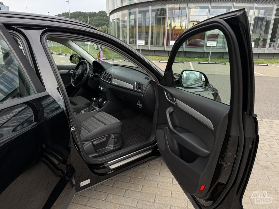 Black Audi Q3 2014 in Vilnius, with an engine capacity of 2.00 L and mileage of 232 thousand km for 12500 €, photo 12 on AUTOMOTO.COM.LV