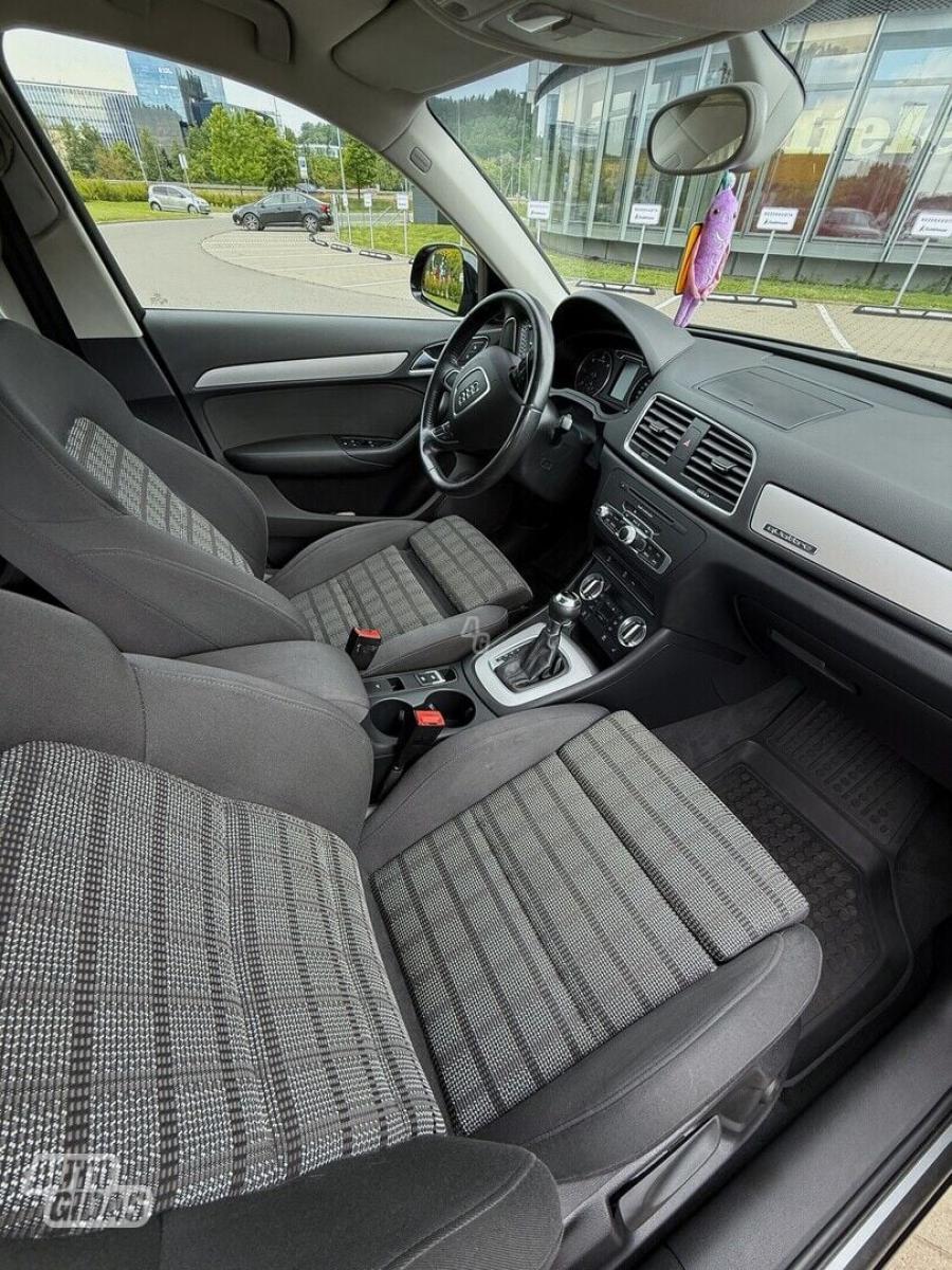 Black Audi Q3 2014 in Vilnius, with an engine capacity of 2.00 L and mileage of 232 thousand km for 12500 €, photo 14 on AUTOMOTO.COM.LV