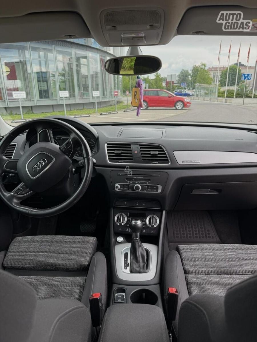 Black Audi Q3 2014 in Vilnius, with an engine capacity of 2.00 L and mileage of 232 thousand km for 12500 €, photo 17 on AUTOMOTO.COM.LV