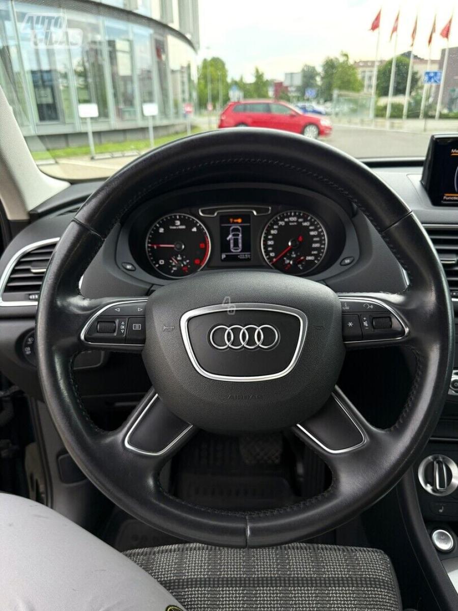 Black Audi Q3 2014 in Vilnius, with an engine capacity of 2.00 L and mileage of 232 thousand km for 12500 €, photo 23 on AUTOMOTO.COM.LV