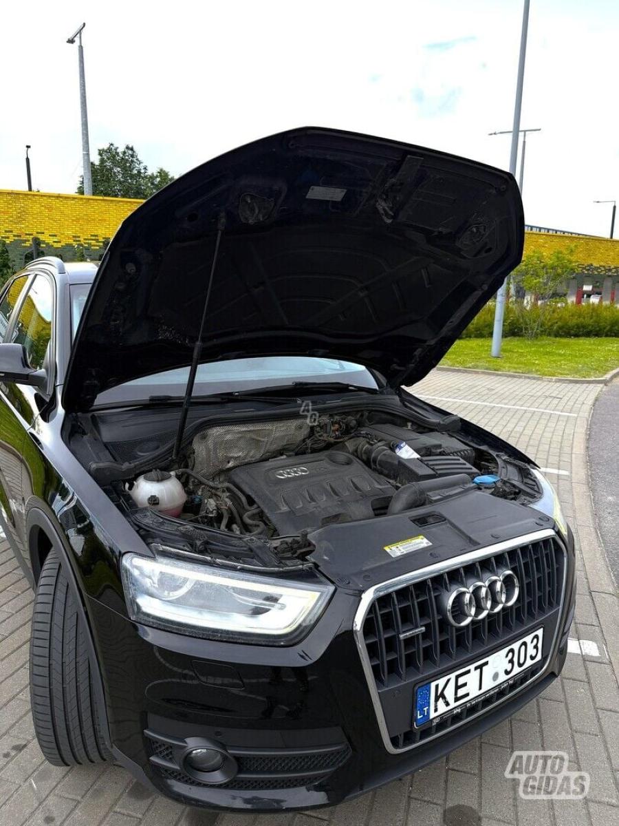Black Audi Q3 2014 in Vilnius, with an engine capacity of 2.00 L and mileage of 232 thousand km for 12500 €, photo 33 on AUTOMOTO.COM.LV
