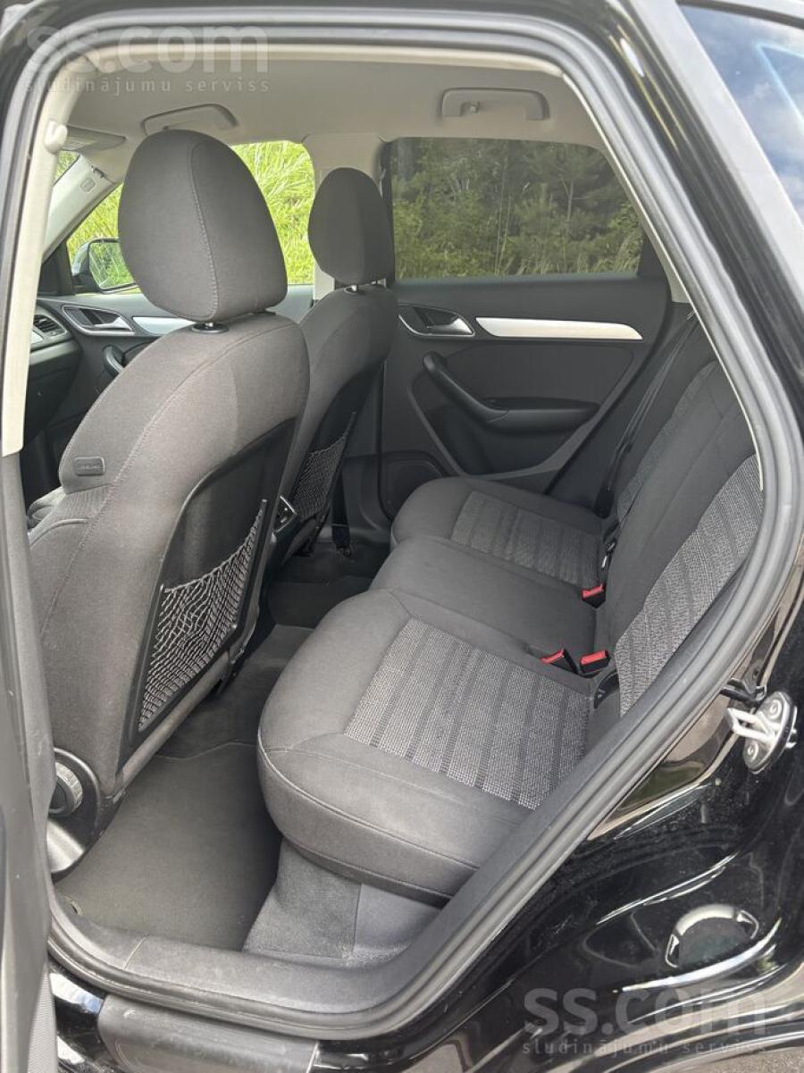 Black Audi Q3 2014 in Jurmala, with an engine capacity of 2.00 L and mileage of 115 thousand km for 14500 €, photo 8 on AUTOMOTO.COM.LV