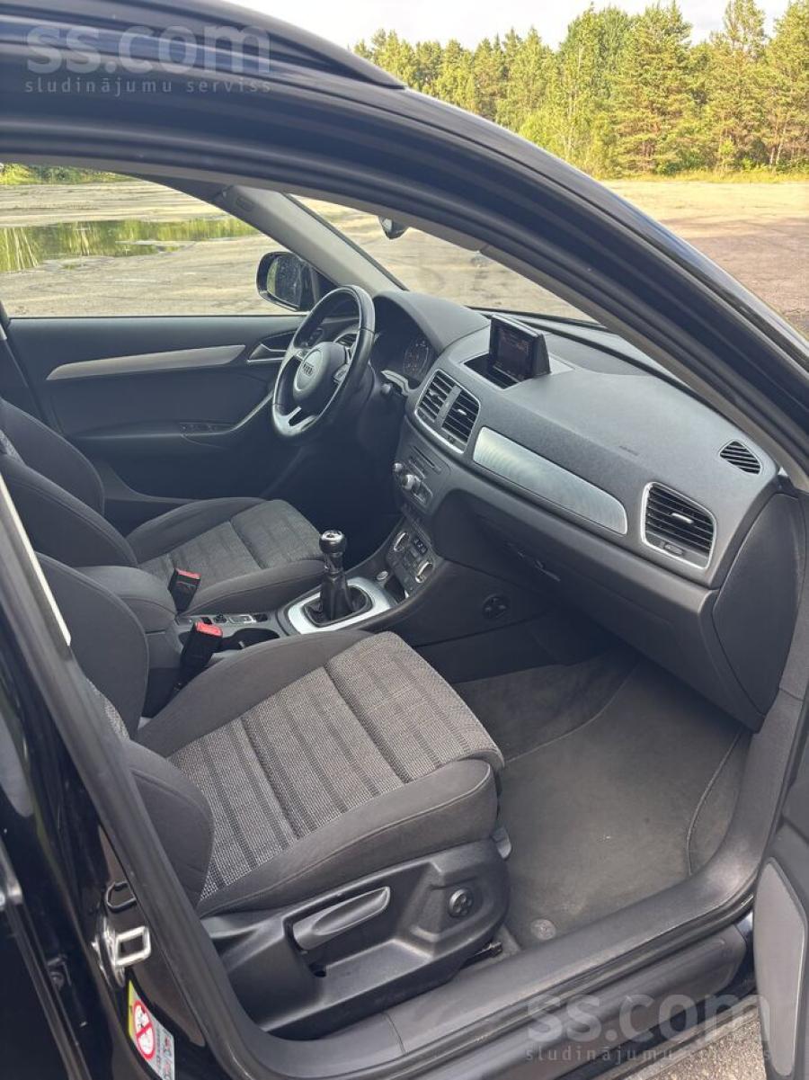 Black Audi Q3 2014 in Jurmala, with an engine capacity of 2.00 L and mileage of 115 thousand km for 14500 €, photo 11 on AUTOMOTO.COM.LV