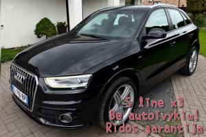 Melns Audi Q3 2014 Kauņa, ar dzinēja tilpumu 2.00 L un nobraukumu 240 tūkst. km par 13450 €, foto  vietnē AUTOMOTO.COM.LV
