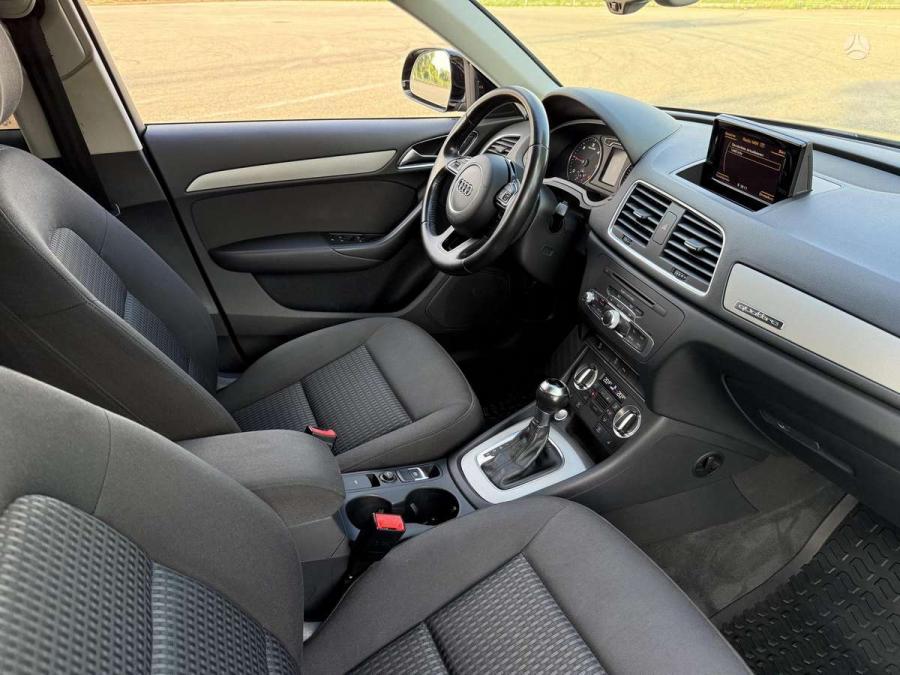 Melns Audi Q3 2014 Marijampole, ar dzinēja tilpumu 1.97 L un nobraukumu 299 tūkst. km par 9650 €, foto 18 vietnē AUTOMOTO.COM.LV