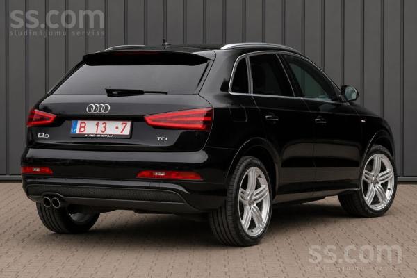 Black Audi Q3 2014 in Tukums, with an engine capacity of 2.00 L and mileage of 255 thousand km for 12000 €, photo 2 on AUTOMOTO.COM.LV