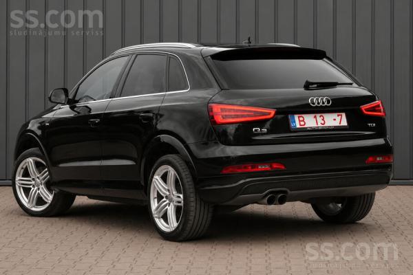 Black Audi Q3 2014 in Tukums, with an engine capacity of 2.00 L and mileage of 255 thousand km for 12000 €, photo 4 on AUTOMOTO.COM.LV
