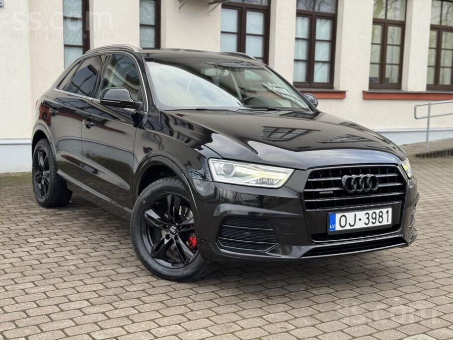 Melns Audi Q3 2015 Jelgava, ar dzinēja tilpumu 2.00 L un nobraukumu 218 tūkst. km par 14700 €, foto 1 vietnē AUTOMOTO.COM.LV