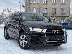 Melns Audi Q3 2015 Ukmergė, ar dzinēja tilpumu 1.97 L un nobraukumu 212 tūkst. km par 11950 €, foto  vietnē AUTOMOTO.COM.LV