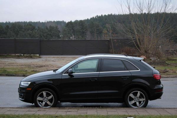 Black Audi Q3 2015 in Vilnius, with an engine capacity of 1.98 L and mileage of 226 thousand km for 8700 €, photo 4 on AUTOMOTO.COM.LV