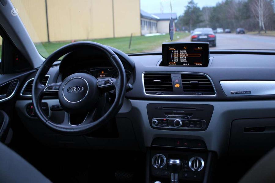 Melns Audi Q3 2015 Viļņa, ar dzinēja tilpumu 1.98 L un nobraukumu 226 tūkst. km par 8700 €, foto 17 vietnē AUTOMOTO.COM.LV