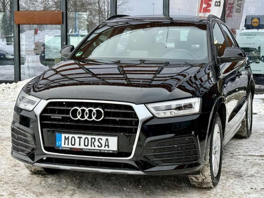 Melns Audi Q3 2015 Kauņa, ar dzinēja tilpumu 1.97 L un nobraukumu 290 tūkst. km par 12790 €, foto 2 vietnē AUTOMOTO.COM.LV