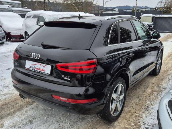 Black Audi Q3 2015 in Vilnius, with an engine capacity of 1.98 L and mileage of 226 thousand km for 8700 €, photo 5 on AUTOMOTO.COM.LV