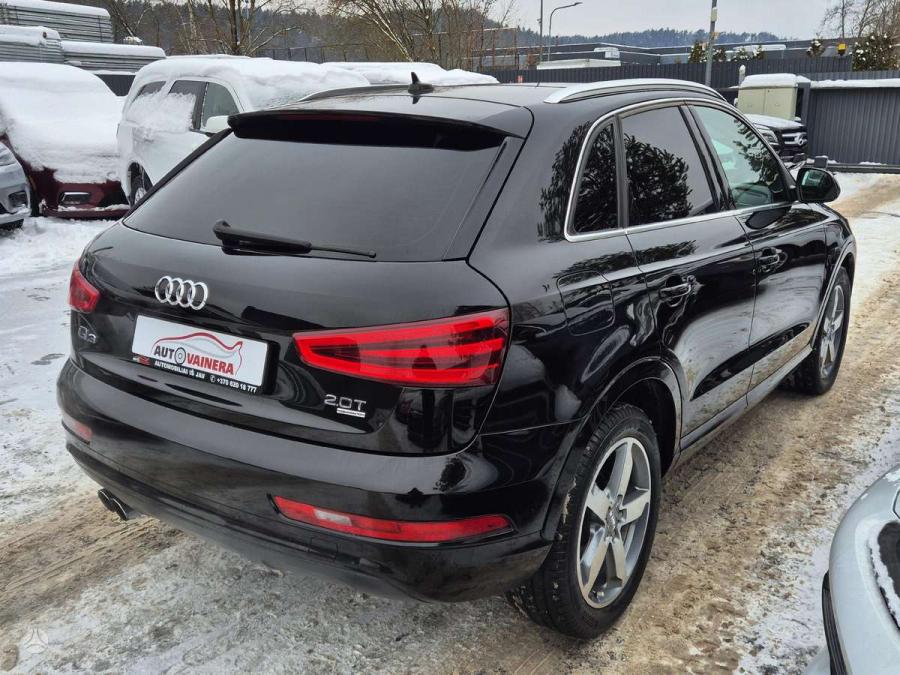 Black Audi Q3 2015 in Vilnius, with an engine capacity of 1.98 L and mileage of 226 thousand km for 8700 €, photo 5 on AUTOMOTO.COM.LV