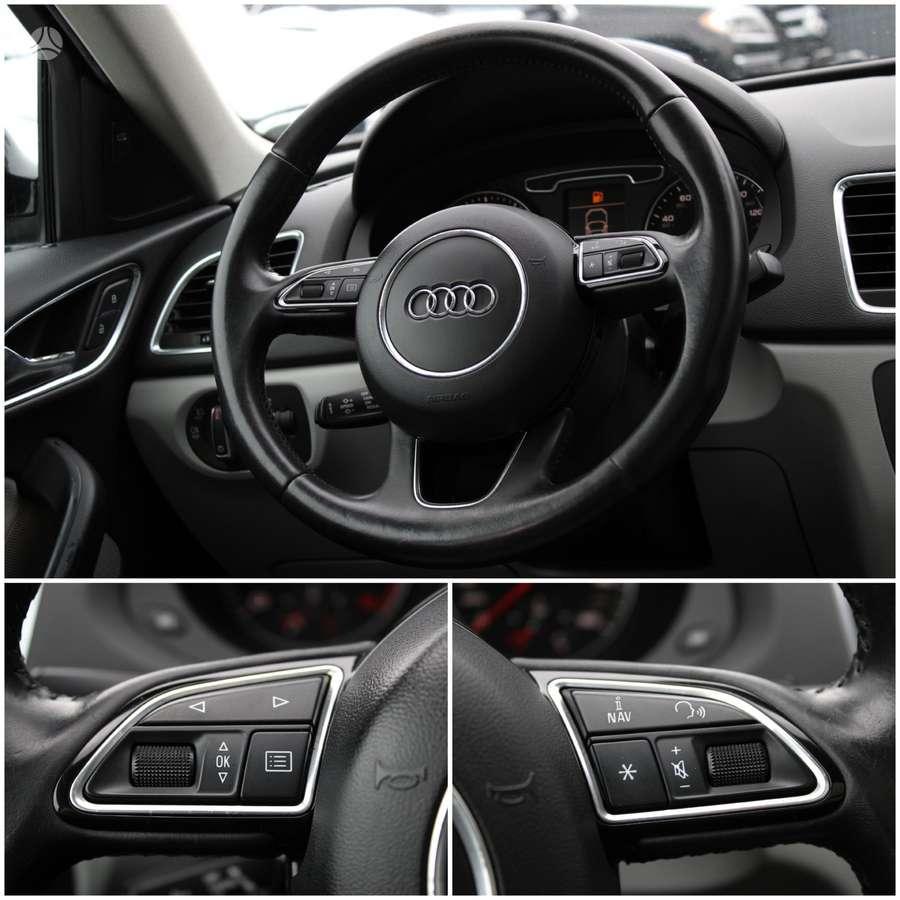 Black Audi Q3 2015 in Vilnius, with an engine capacity of 1.98 L and mileage of 226 thousand km for 8700 €, photo 14 on AUTOMOTO.COM.LV