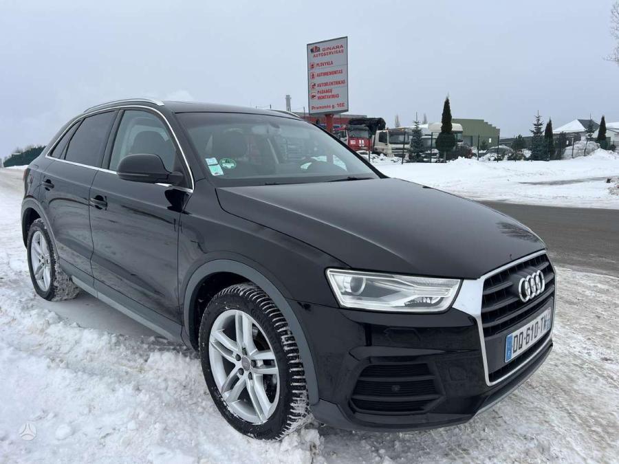 Melns Audi Q3 2015 Tauragė, ar dzinēja tilpumu 1.97 L un nobraukumu 268 tūkst. km par 10900 €, foto 1 vietnē AUTOMOTO.COM.LV