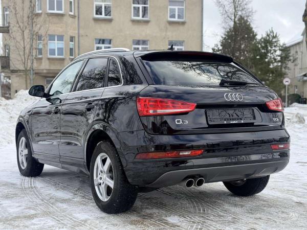 Black Audi Q3 2015 in Ukmerge, with an engine capacity of 1.97 L and mileage of 212 thousand km for 11750 €, photo 4 on AUTOMOTO.COM.LV