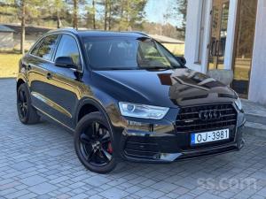 Black Audi Q3 2015 in Jelgava, with an engine capacity of 2.00 L and mileage of 218 thousand km for 12950 €, photo  on AUTOMOTO.COM.LV