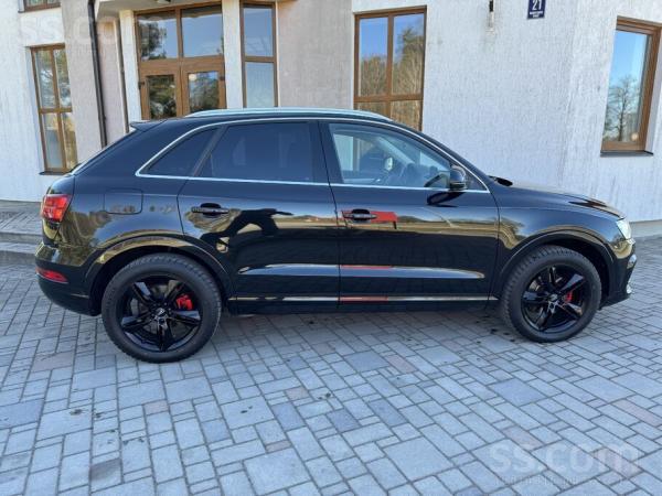 Black Audi Q3 2015 in Jelgava, with an engine capacity of 2.00 L and mileage of 218 thousand km for 12950 €, photo 5 on AUTOMOTO.COM.LV