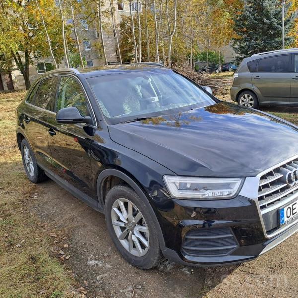 Melns Audi Q3 2015 Daugavpils, ar dzinēja tilpumu 2.00 L un nobraukumu 0 tūkst. km par 10250 €, foto 1 vietnē AUTOMOTO.COM.LV