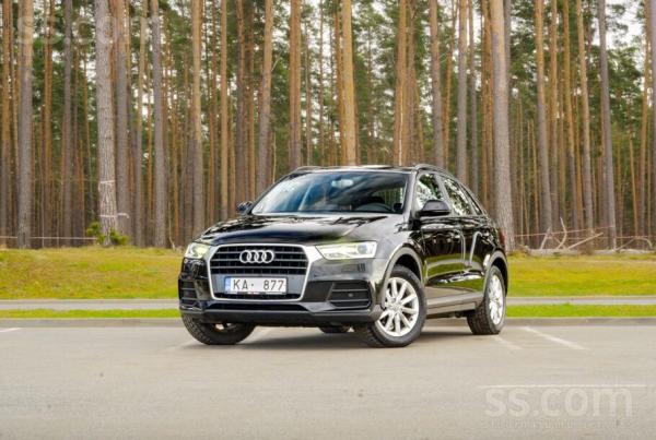 Melns Audi Q3 2015 Rīga, ar dzinēja tilpumu 1.40 L un nobraukumu 152 tūkst. km par 13190 €, foto 1 vietnē AUTOMOTO.COM.LV
