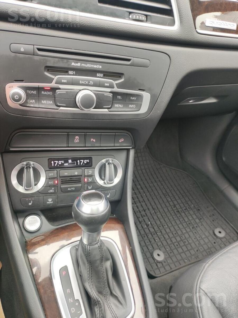 Melns Audi Q3 2015 Bauska, ar dzinēja tilpumu 2.00 L un nobraukumu 179 tūkst. km par 14500 €, foto 14 vietnē AUTOMOTO.COM.LV