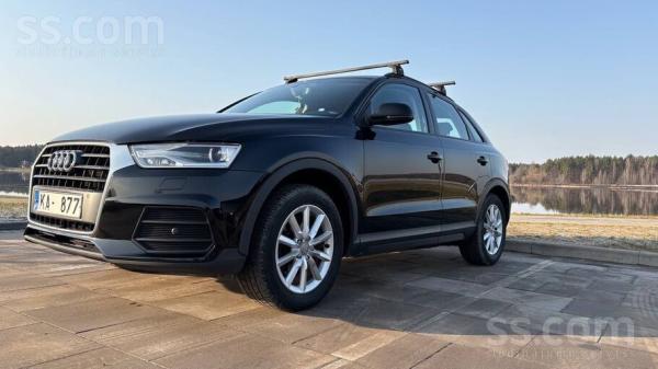 Black Audi Q3 2015 in Riga, with an engine capacity of 1.40 L and mileage of 152 thousand km for 14500 €, photo 1 on AUTOMOTO.COM.LV