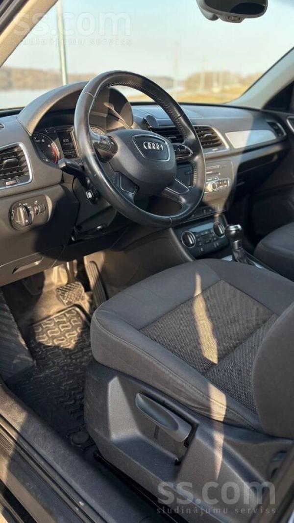Black Audi Q3 2015 in Riga, with an engine capacity of 1.40 L and mileage of 152 thousand km for 14500 €, photo 8 on AUTOMOTO.COM.LV
