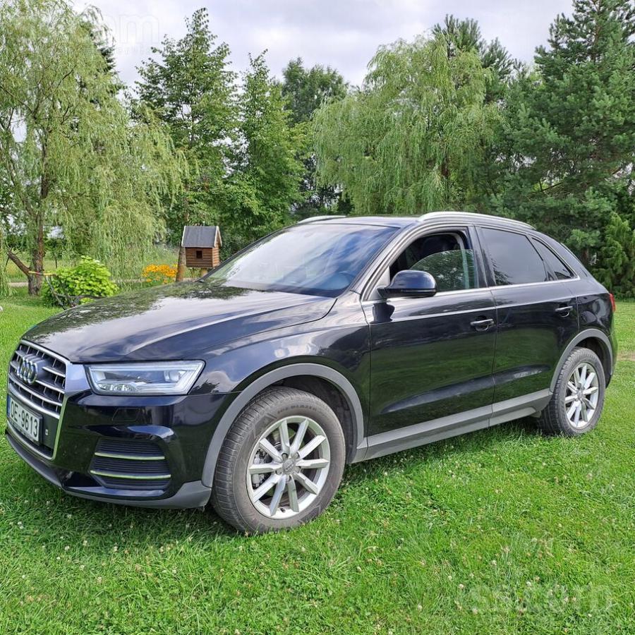 Black Audi Q3 2015 in Daugavpils, with an engine capacity of 2.00 L and mileage of 280 thousand km for 9990 €, photo 3 on AUTOMOTO.COM.LV
