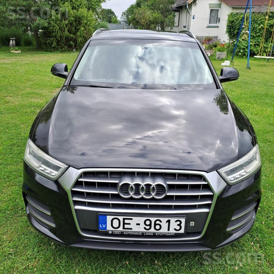 Black Audi Q3 2015 in Daugavpils, with an engine capacity of 2.00 L and mileage of 280 thousand km for 9990 €, photo 6 on AUTOMOTO.COM.LV