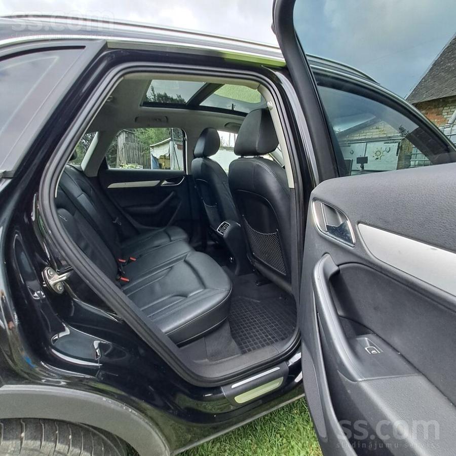 Black Audi Q3 2015 in Daugavpils, with an engine capacity of 2.00 L and mileage of 280 thousand km for 9990 €, photo 10 on AUTOMOTO.COM.LV