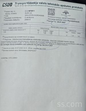 Черный Ауди Ку3 2015 в Рига, объемом двигателя 2.00 л и пробегом 259 тыс. км за 12800 €, фото 18 на AUTOMOTO.COM.LV