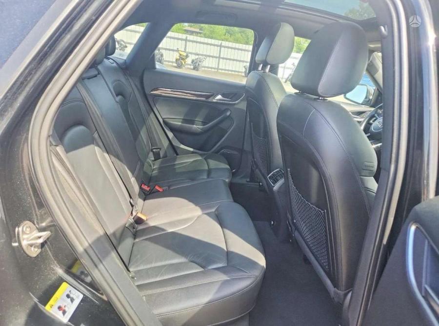 Black Audi Q3 2015 in Siauliai, with an engine capacity of 1.98 L and mileage of 133 thousand km for 6950 €, photo 12 on AUTOMOTO.COM.LV