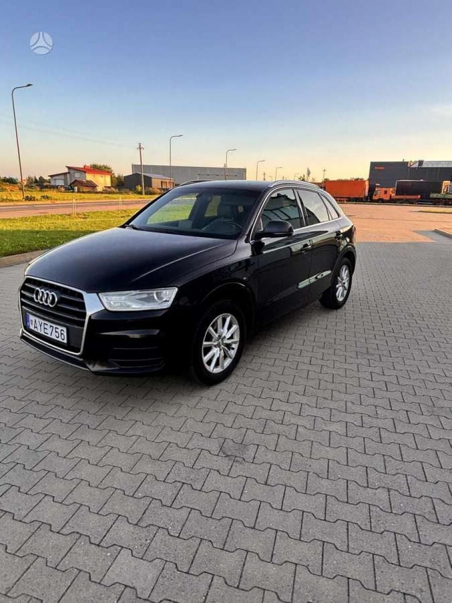 Black Audi Q3 2015 in Kaunas, with an engine capacity of 1.97 L and mileage of 252 thousand km for 11500 €, photo 4 on AUTOMOTO.COM.LV