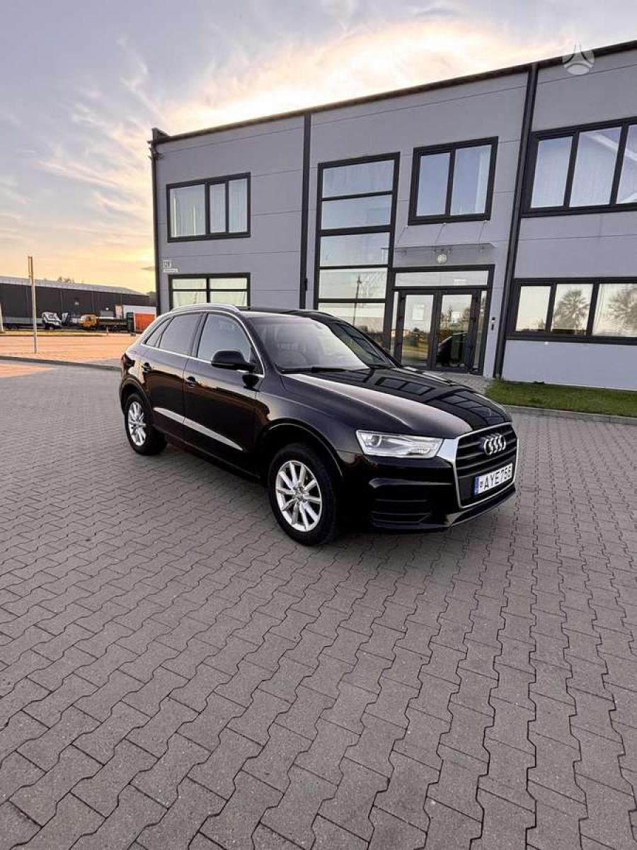 Black Audi Q3 2015 in Kaunas, with an engine capacity of 1.97 L and mileage of 252 thousand km for 11500 €, photo 14 on AUTOMOTO.COM.LV