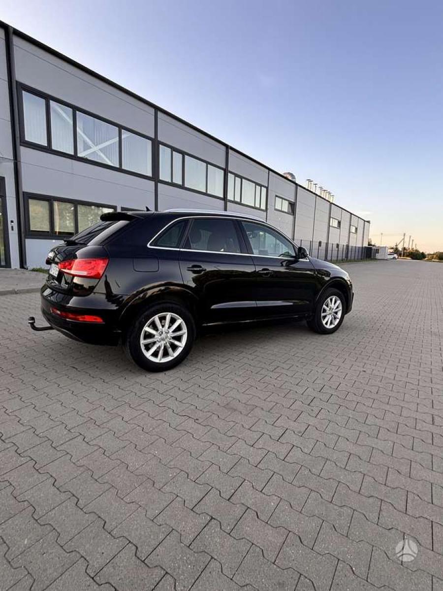Black Audi Q3 2015 in Kaunas, with an engine capacity of 1.97 L and mileage of 252 thousand km for 11500 €, photo 17 on AUTOMOTO.COM.LV