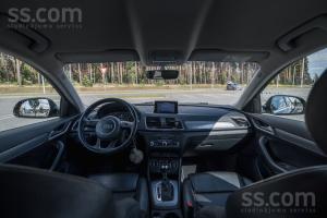 Black Audi Q3 2015 in Riga, with an engine capacity of 2.00 L and mileage of 260 thousand km for 12600 €, photo 7 on AUTOMOTO.COM.LV