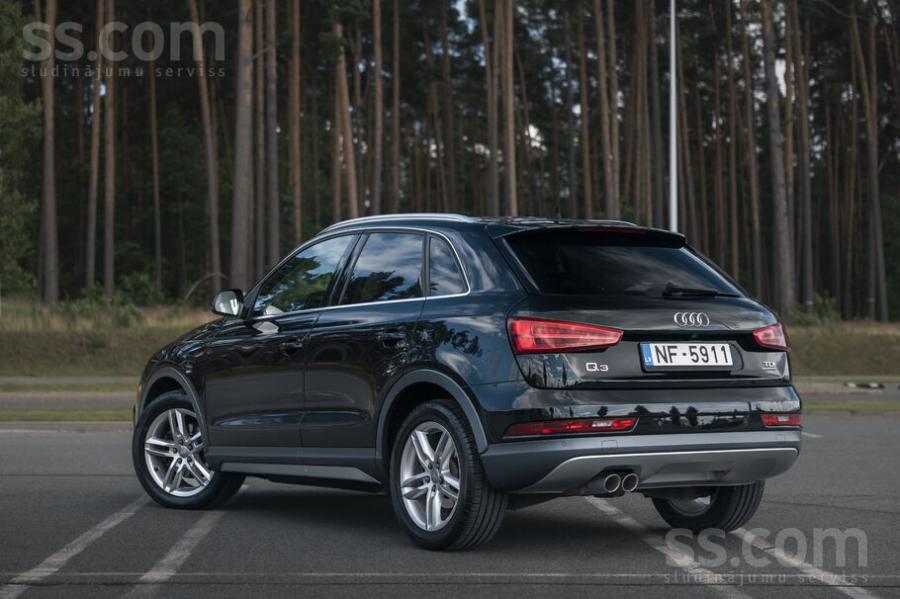Black Audi Q3 2015 in Riga, with an engine capacity of 2.00 L and mileage of 260 thousand km for 12600 €, photo 19 on AUTOMOTO.COM.LV