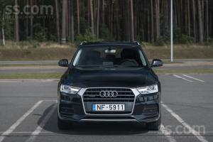 Melns Audi Q3 2015 Rīga, ar dzinēja tilpumu 2.00 L un nobraukumu 259 tūkst. km par 11700 €, foto  vietnē AUTOMOTO.COM.LV