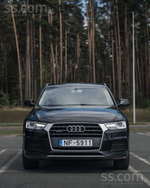 Black Audi Q3 2015 in Riga, with an engine capacity of 2.00 L and mileage of 259 thousand km for 11700 €, photo 4 on AUTOMOTO.COM.LV