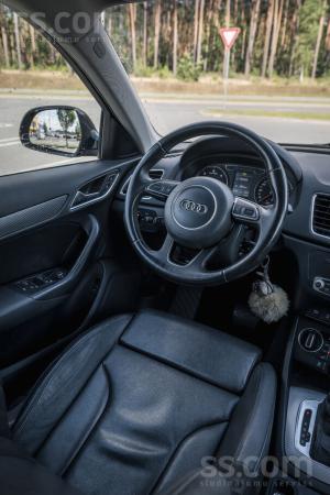 Black Audi Q3 2015 in Riga, with an engine capacity of 2.00 L and mileage of 259 thousand km for 11700 €, photo 10 on AUTOMOTO.COM.LV