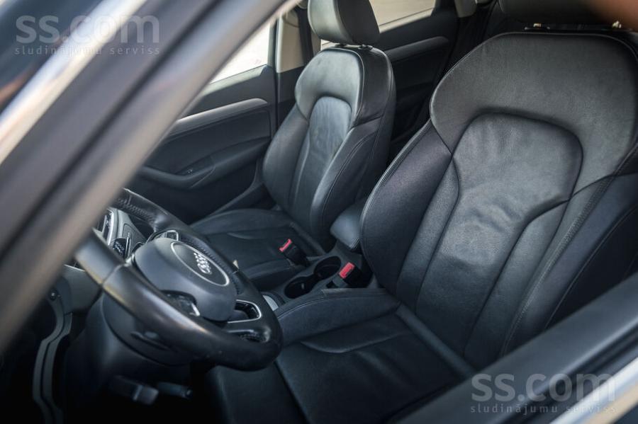 Black Audi Q3 2015 in Riga, with an engine capacity of 2.00 L and mileage of 259 thousand km for 11700 €, photo 21 on AUTOMOTO.COM.LV