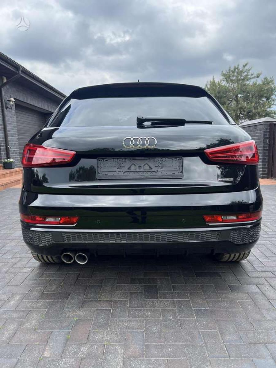 Black Audi Q3 2015 in Varena, with an engine capacity of 1.97 L and mileage of 251 thousand km for 13990 €, photo 6 on AUTOMOTO.COM.LV