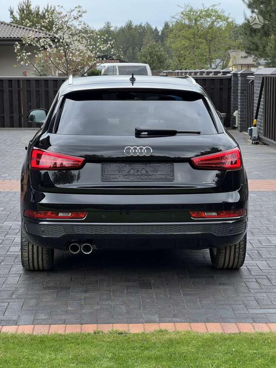 Black Audi Q3 2015 in Varena, with an engine capacity of 1.97 L and mileage of 251 thousand km for 13990 €, photo 11 on AUTOMOTO.COM.LV