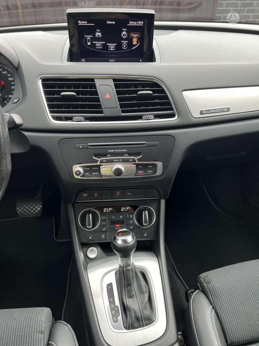 Black Audi Q3 2015 in Varena, with an engine capacity of 1.97 L and mileage of 251 thousand km for 13990 €, photo 17 on AUTOMOTO.COM.LV