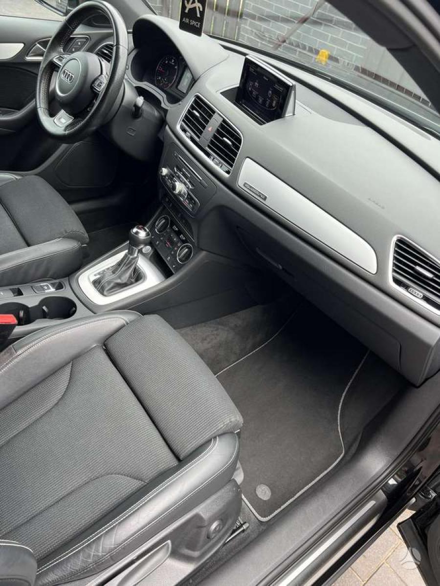 Black Audi Q3 2015 in Varena, with an engine capacity of 1.97 L and mileage of 251 thousand km for 13990 €, photo 30 on AUTOMOTO.COM.LV