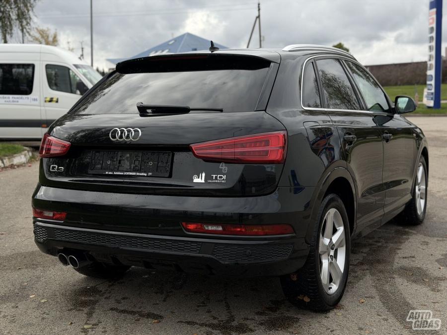 Black Audi Q3 2015 in Rokiskis, with an engine capacity of 2.00 L and mileage of 415 thousand km for 7950 €, photo 7 on AUTOMOTO.COM.LV