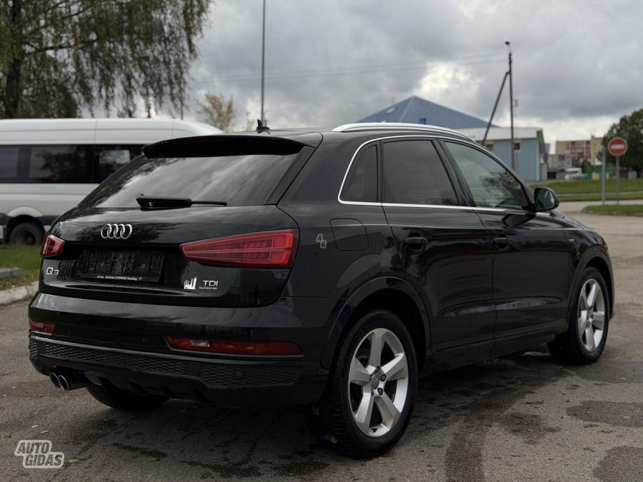Black Audi Q3 2015 in Rokiskis, with an engine capacity of 2.00 L and mileage of 415 thousand km for 7950 €, photo 8 on AUTOMOTO.COM.LV