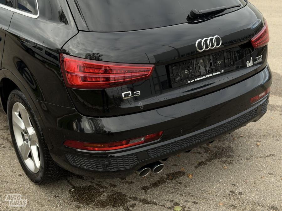 Black Audi Q3 2015 in Rokiskis, with an engine capacity of 2.00 L and mileage of 415 thousand km for 7950 €, photo 14 on AUTOMOTO.COM.LV