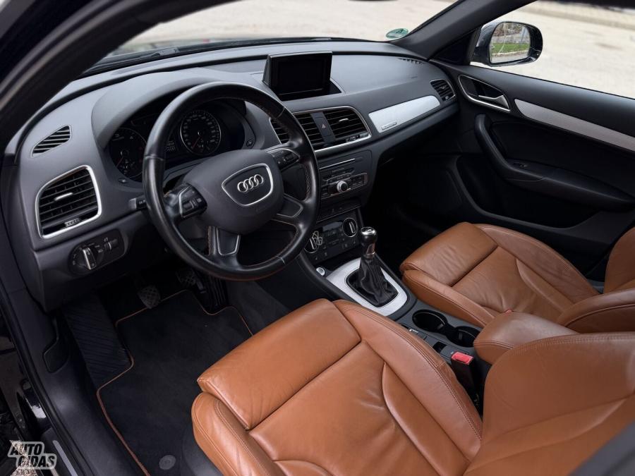 Black Audi Q3 2015 in Rokiskis, with an engine capacity of 2.00 L and mileage of 415 thousand km for 7950 €, photo 24 on AUTOMOTO.COM.LV